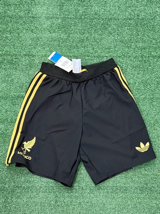 adidas | Shorts | Adidas Mexico 225 Gold Black Soccer Shorts Jf0390 ...